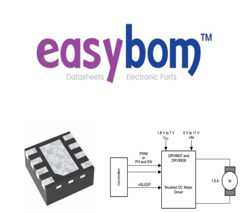 H-Bridge Motor Driver DRV8837DSGR Guidelines and More | Easybom