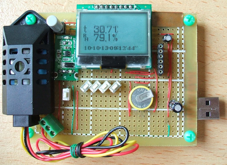 Electronics Project Thermometer Based On Atmega8l 8pu Easybom