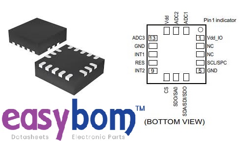 Three-Axis Linear Accelerometer LIS3DHTR: Application, Specification, and Instruction | Easybom