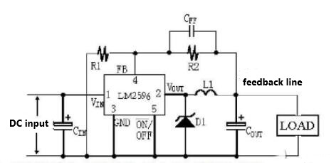 Voltage Regulator LM2596 Application Circuit Diagrams | Easybom