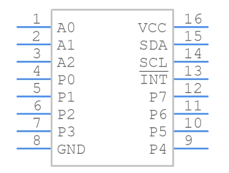 PCF8574 Remote 8-bit I/O I2C Bus Expander Introduction: Features ...
