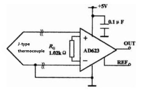 Instrumentation Amplifier AD623BN: Specification, Application, and ...