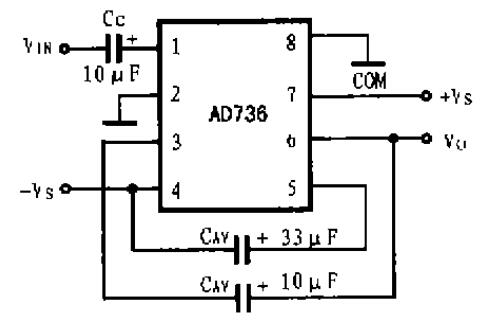 RMS-to-DC converter AD736: Specification, Application, and Datasheet ...