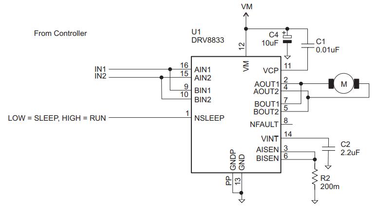 Motor Driver DRV8833: Pinout, Application, and Datasheet | Easybom