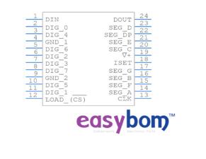 MAX7219CNG Display Driver Feature, Application, and Datasheets | Easybom