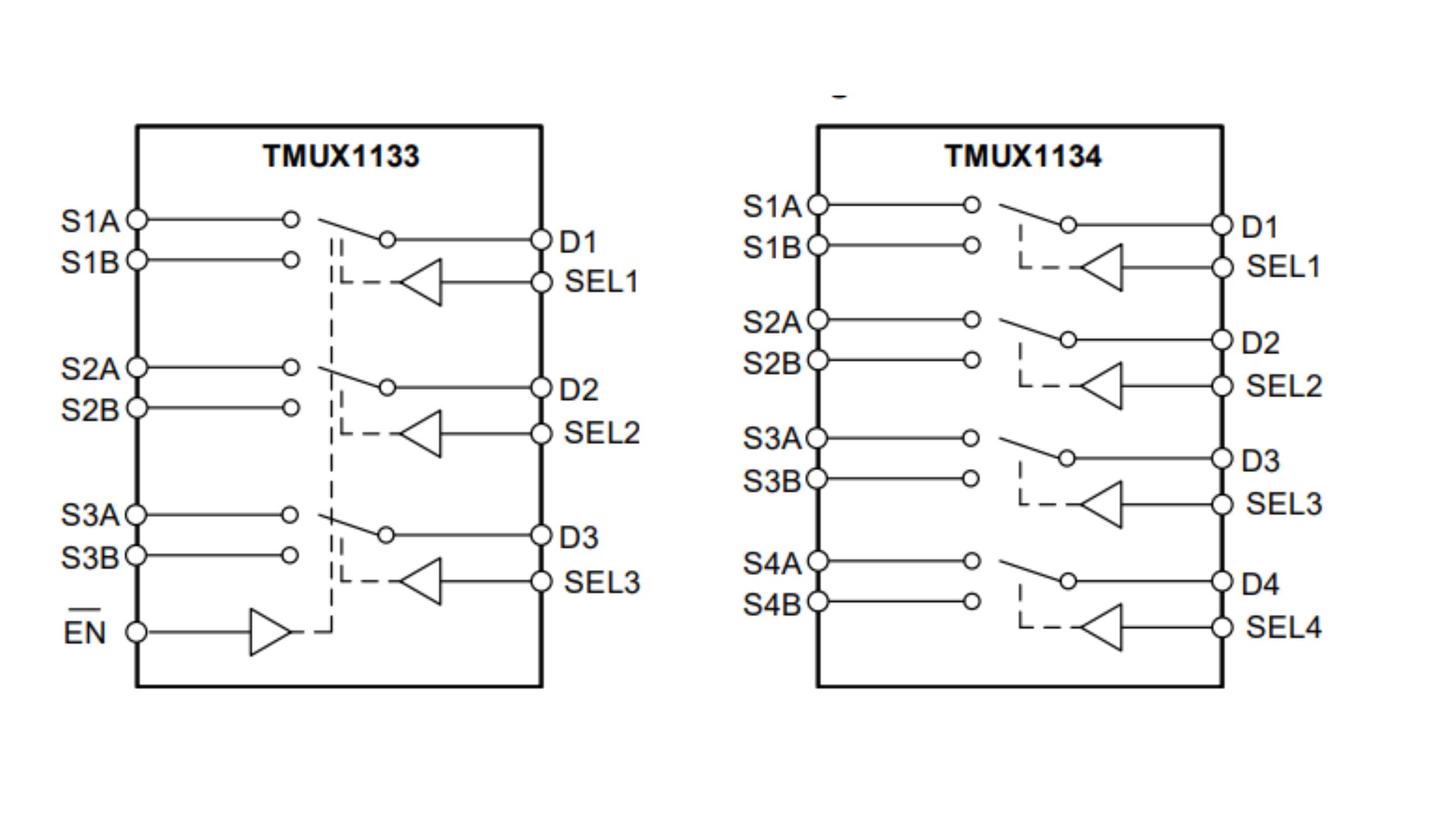 TMUX1134：Multi-Channel, CMOS, Equivalents | Easybom