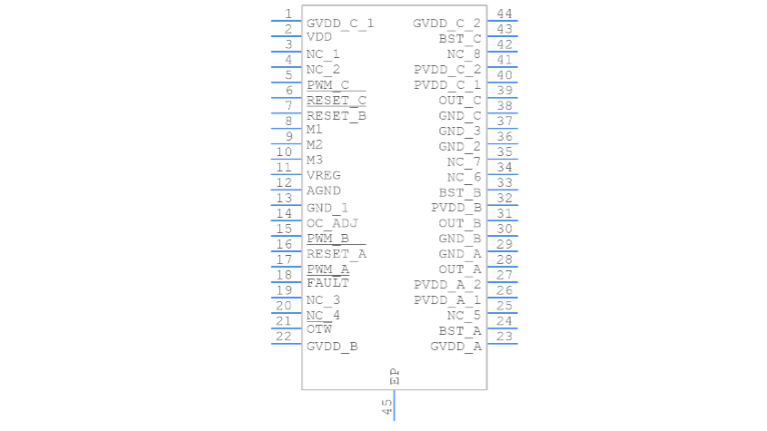 DRV8312: RDS, High-Performance, Pinout | Easybom