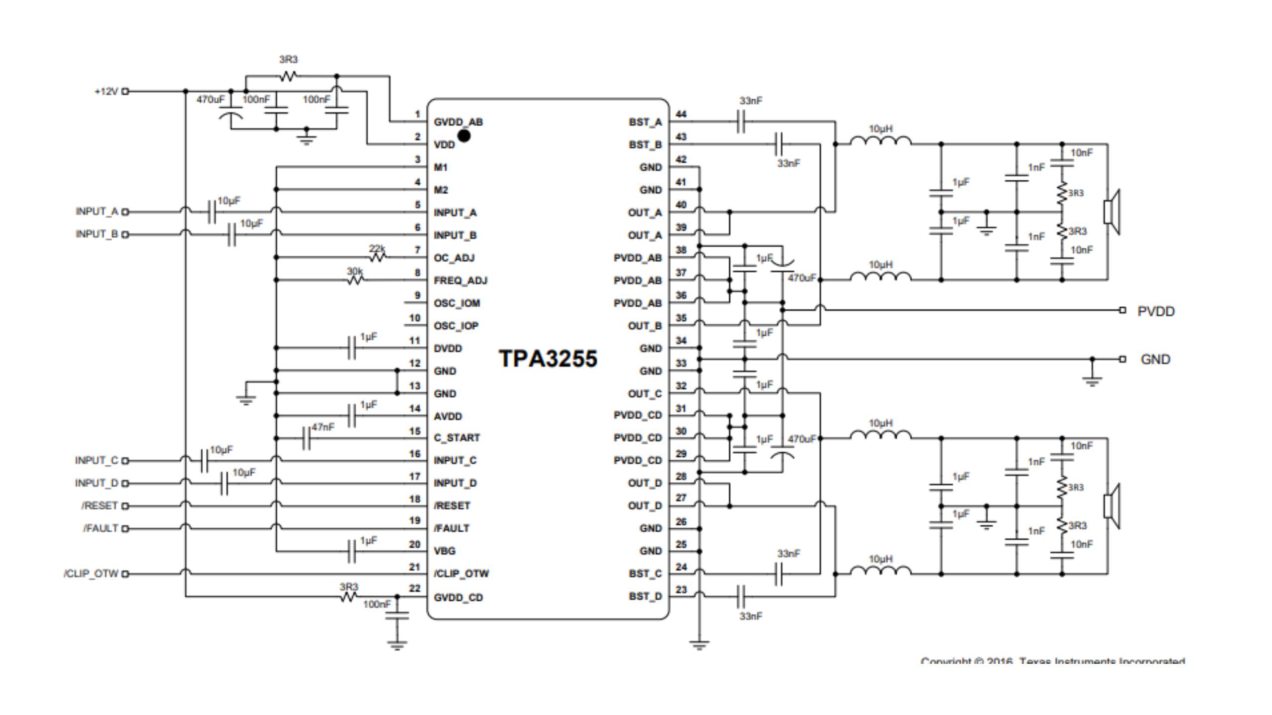TPA3255: Amplifier, MOSFETs, Features | Easybom